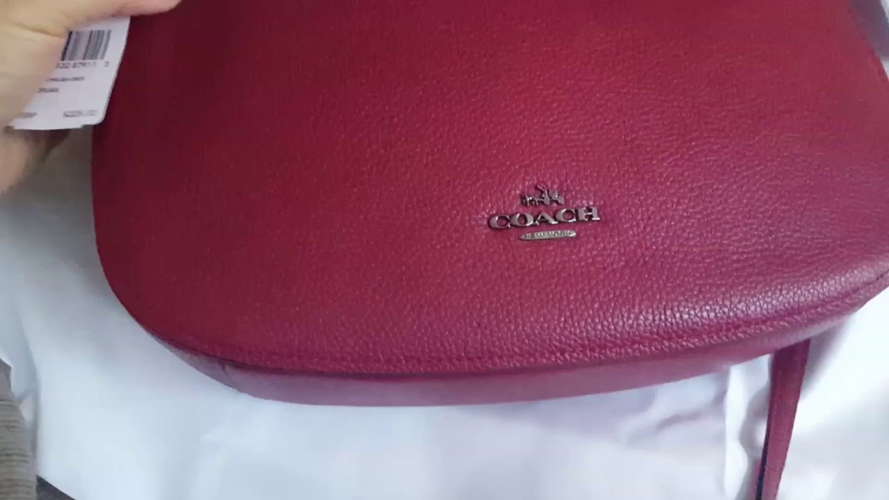 Coach Pebble Chelsea Cherry Red - YouTube