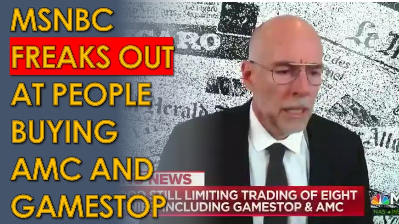 MSNBC FREAKS OUT as small investors Buy GameStop and AMC Stock against ...
