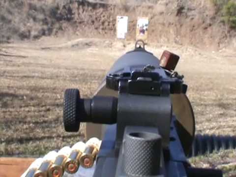 Shooting the Browning M1917 Machine Gun - YouTube