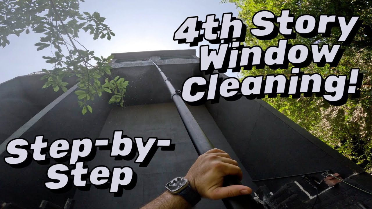 The Ultimate Guide to Cleaning High Windows (SAFELY) - YouTube