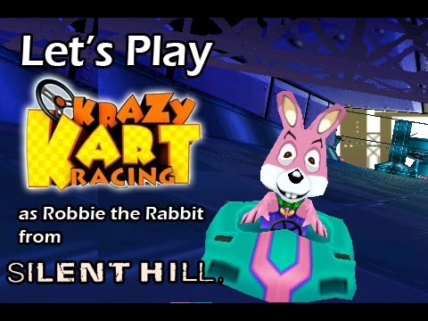 Let's Play Krazy Kart Racing as Robbie the Rabbit - YouTube