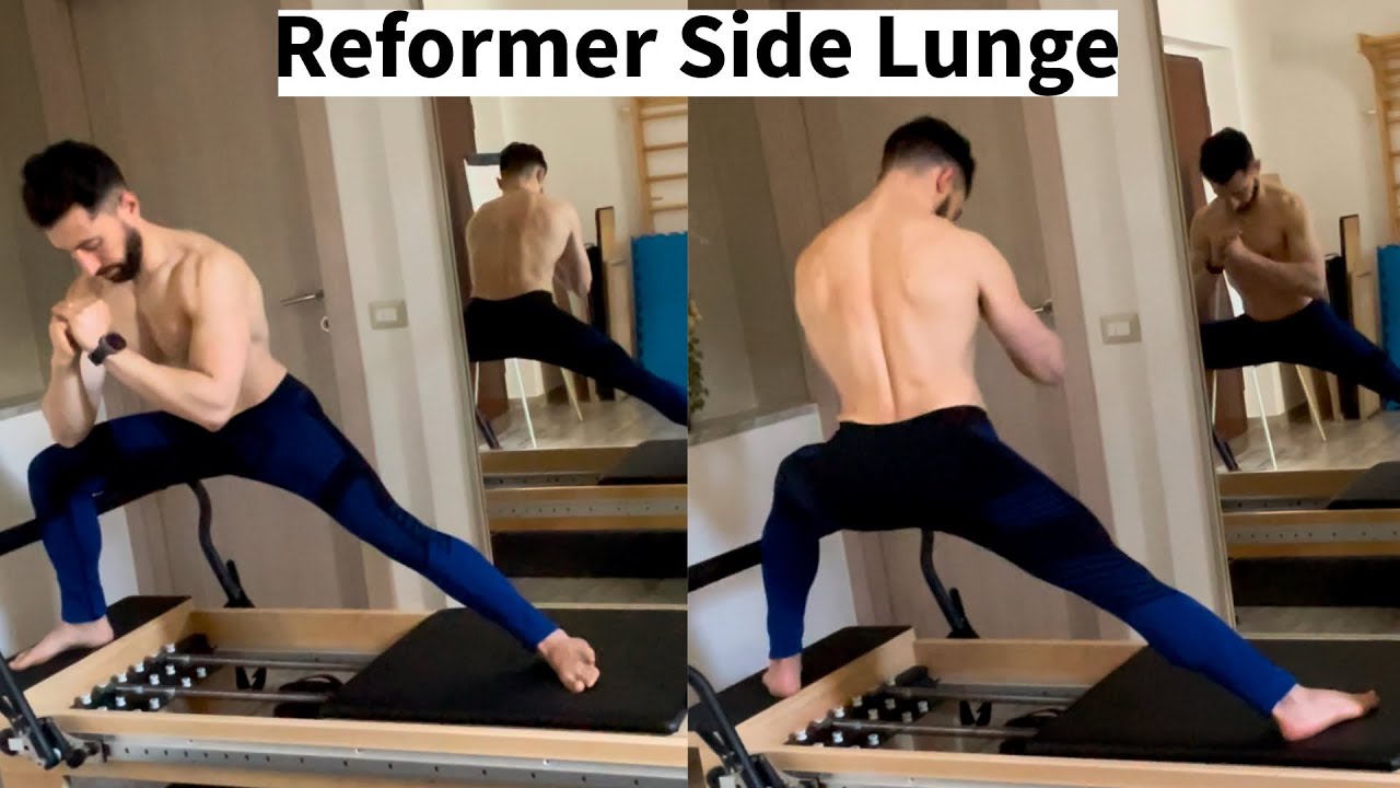 Pilates Reformer Side Lunge | Inner Thigh & Core Workout - YouTube