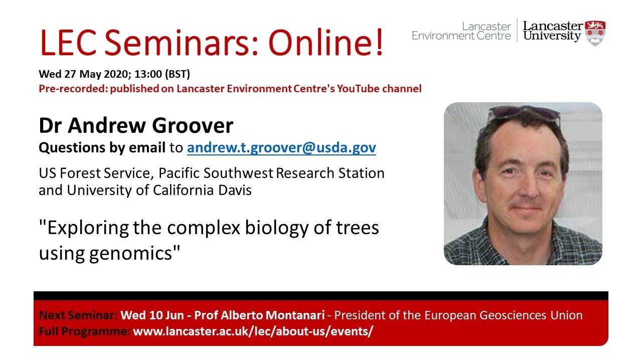 LEC Seminar Online 2020-05-27 - Dr Andrew Groover - YouTube