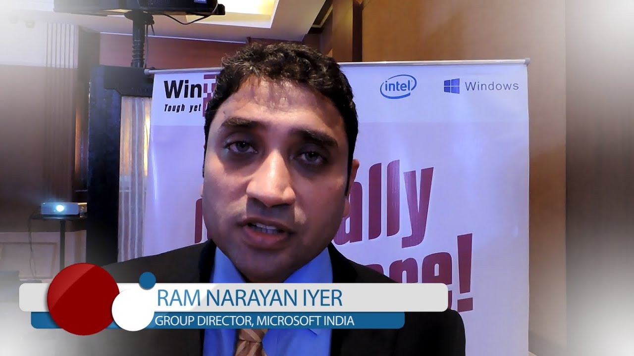Ram Narayan Iyer, Microsoft India talks about the SAKRI WINTAB tablets ...