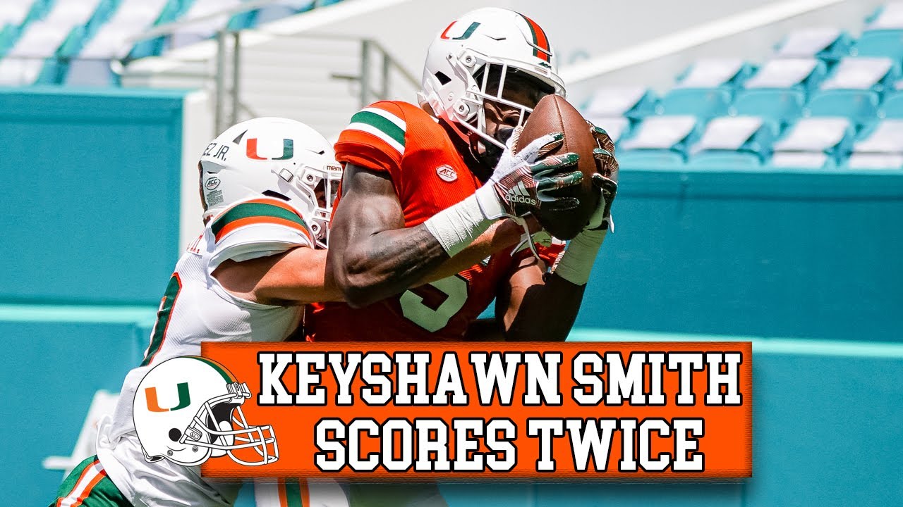 Keyshawn Smith Shows PLAYMAKING Ability with 2 TDs | Full Spring Game ...