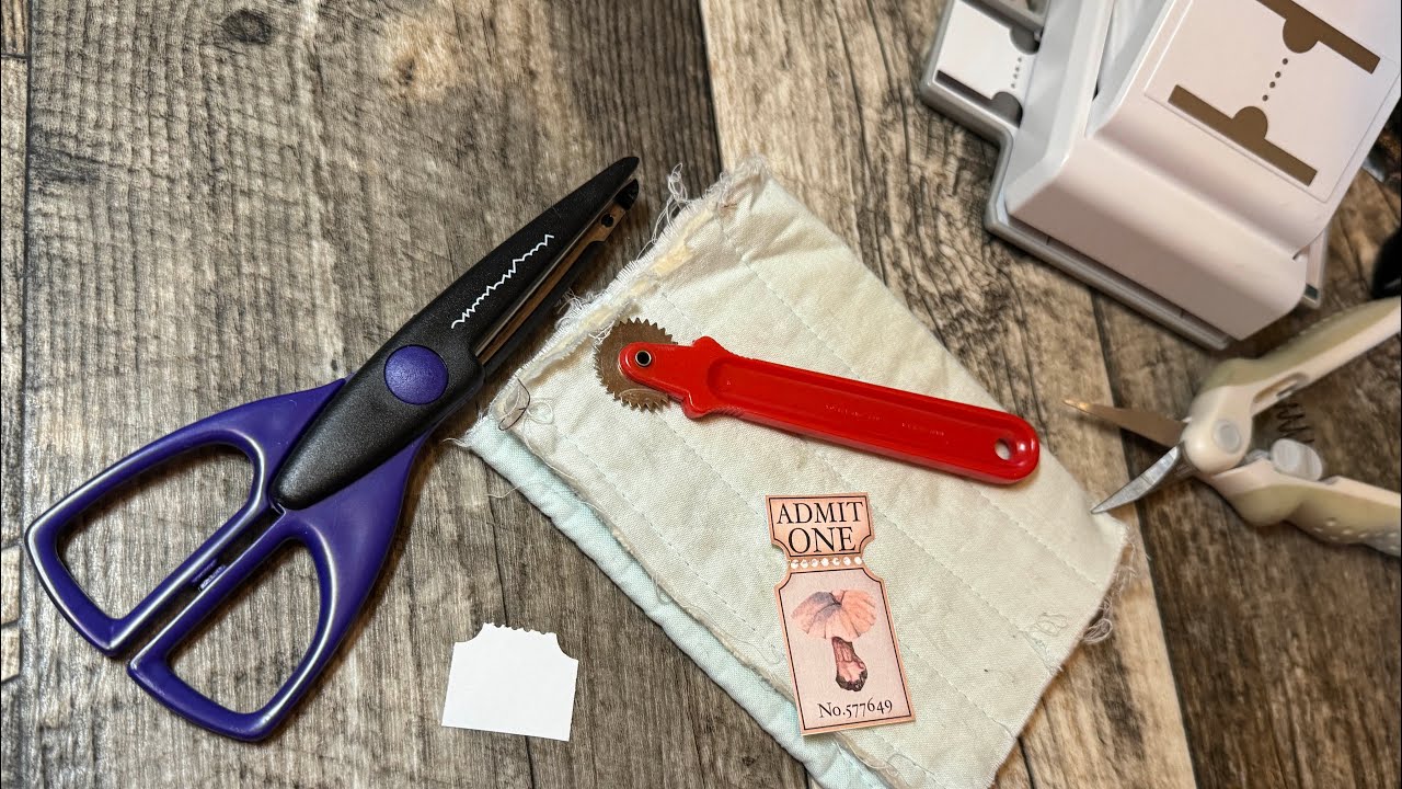 Quick tip with Joy #14. Make ticket serrated edges more realistic ...