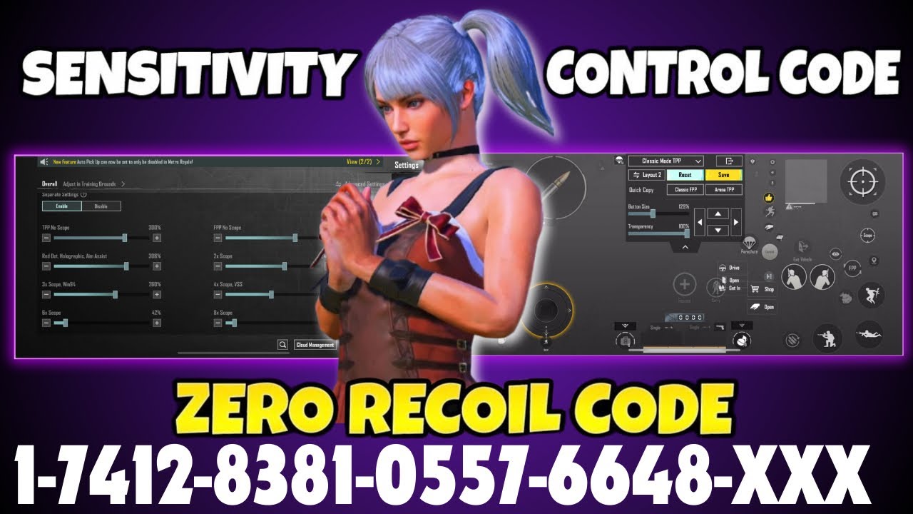 UPDATE 3.4 !!🔥BEST SENSITIVITY CODE+FOUR FINGER CLAW SETTINGS PUBG ...