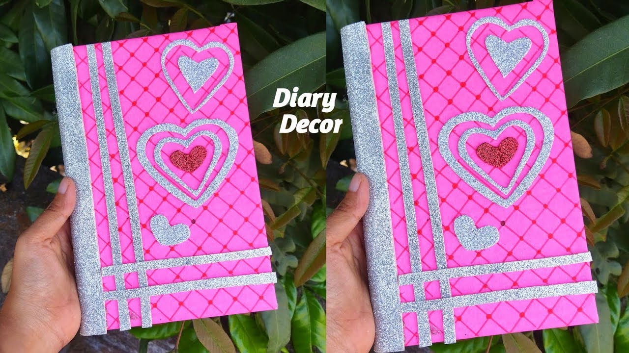 DIY Diary decoration ideas | Cute craft for back to school | Notebook ...