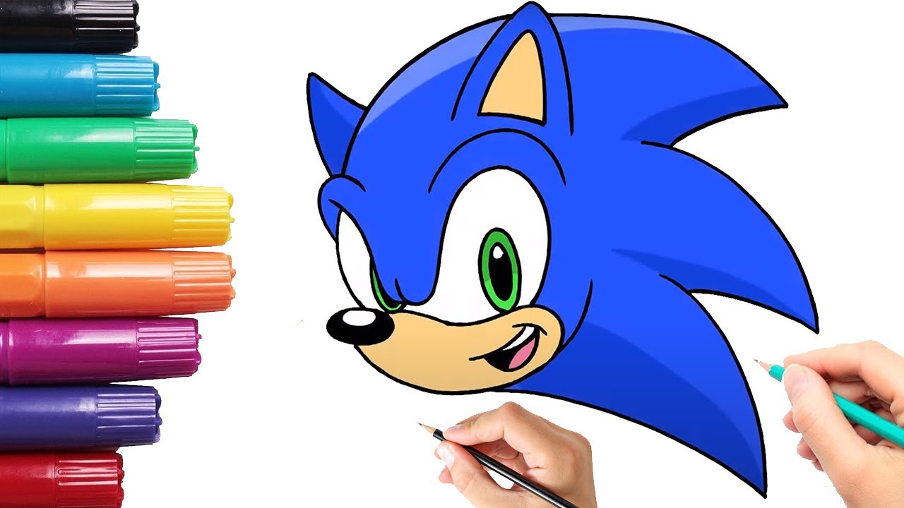 How To Draw Sonic the Hedgehog for Beginners - YouTube