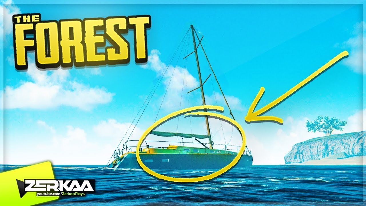 We FOUND An Abandoned Yacht! (The Forest #5) - YouTube