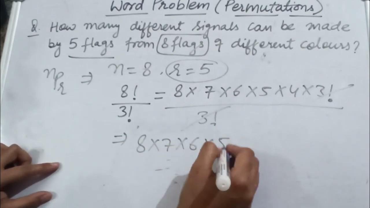 word problem related to permutations - YouTube