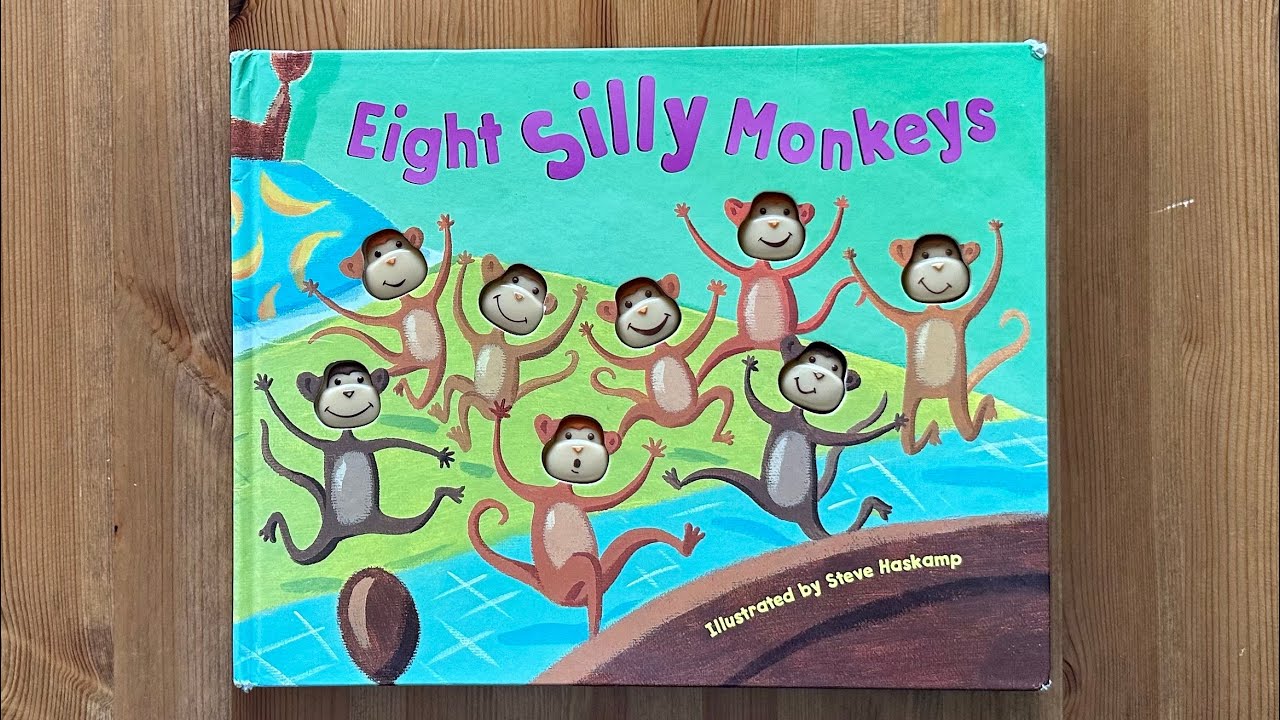 Ash reads Eight Silly Monkeys by Steve Haskamp - YouTube