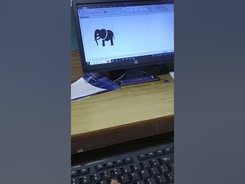 How to make elephant om word pad #symbols #wordpad #virelshorts - YouTube