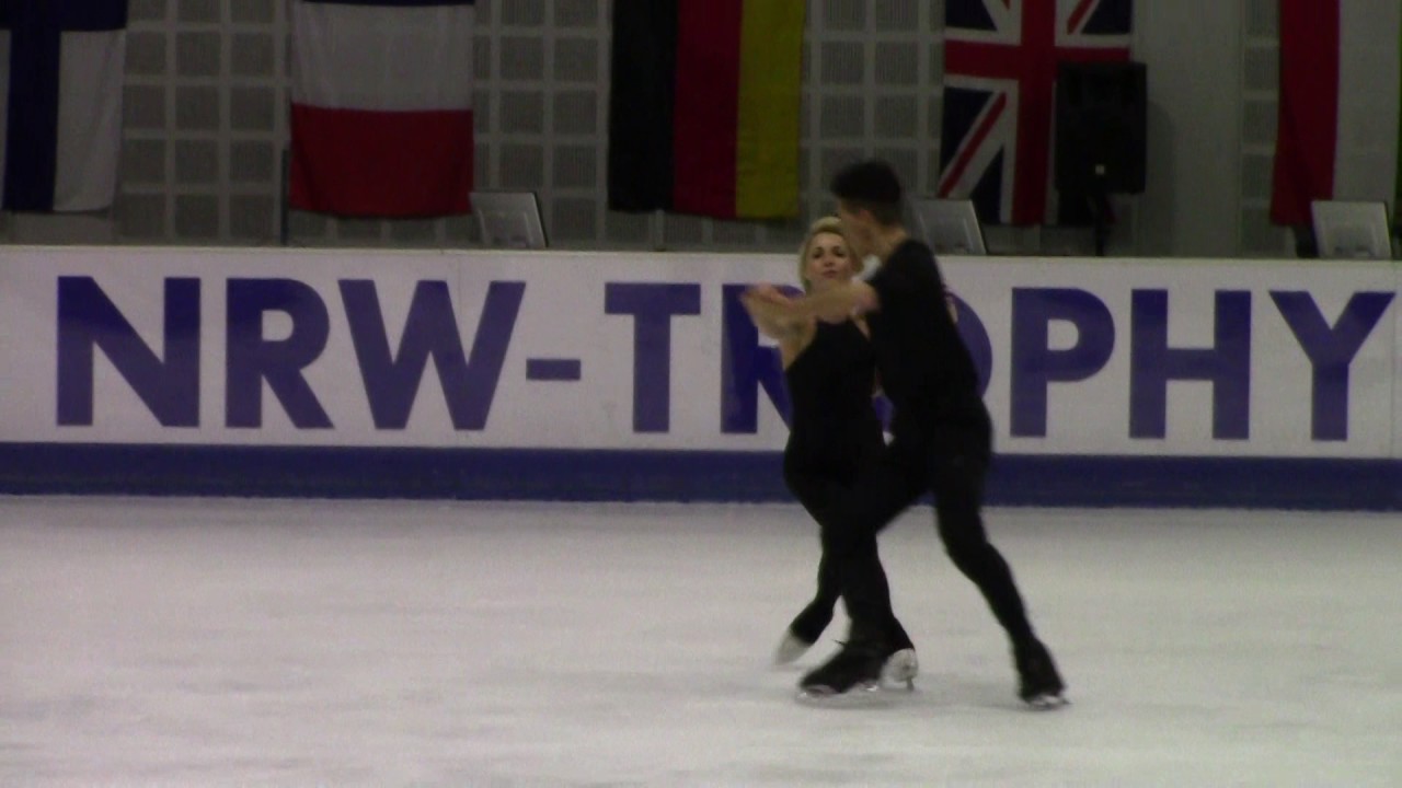 Justyna PLUTOWSKA Jeremie FLEMIN practice SD NRW Trophy 2016 - YouTube
