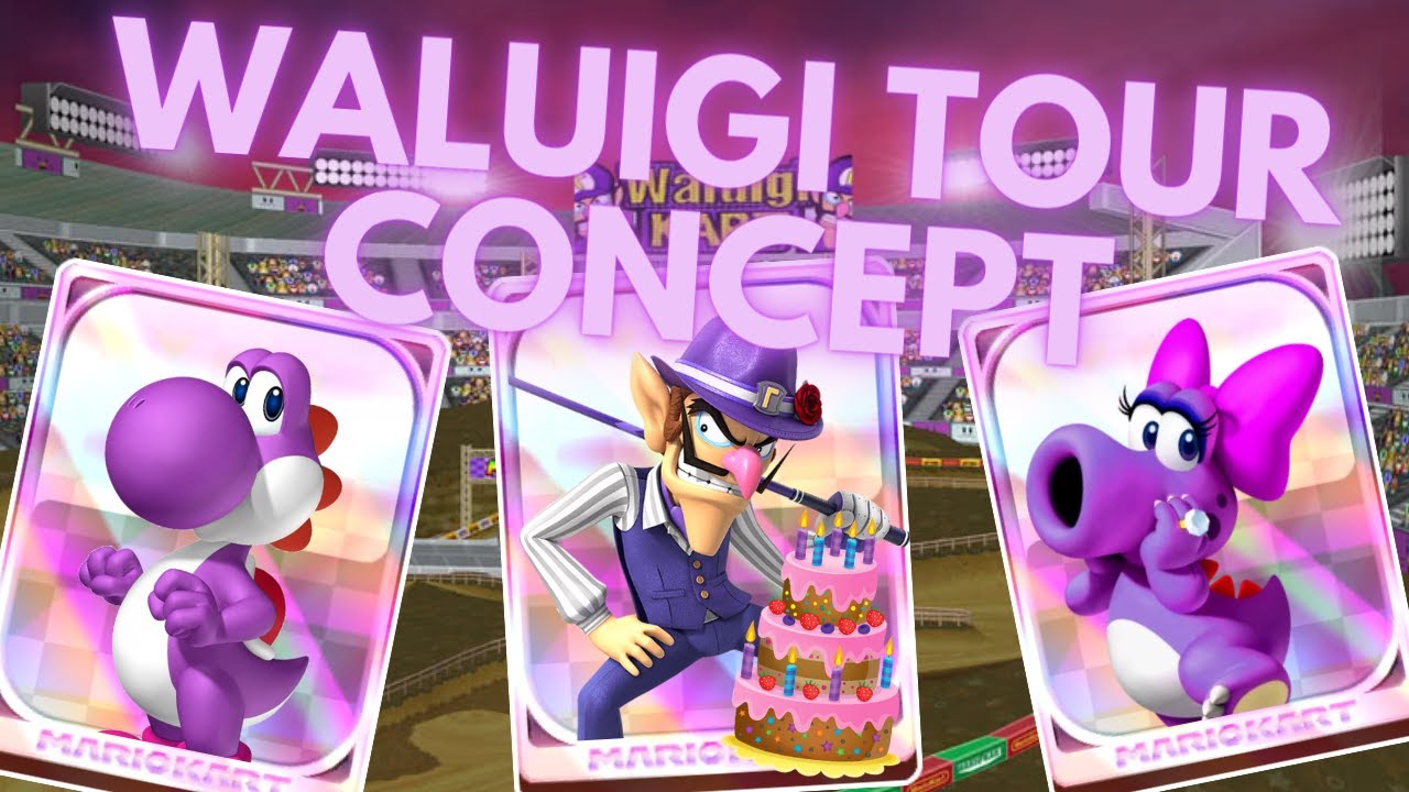 Waluigi Tour Concept - Mario Kart Tour (Waluigi's Birthday) - YouTube