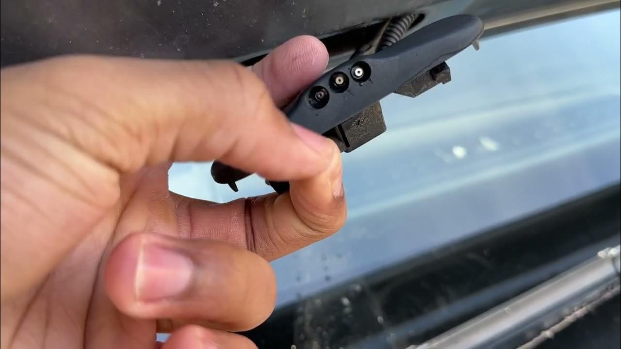 How to fix Audi windshield wiper nozzle angle - YouTube