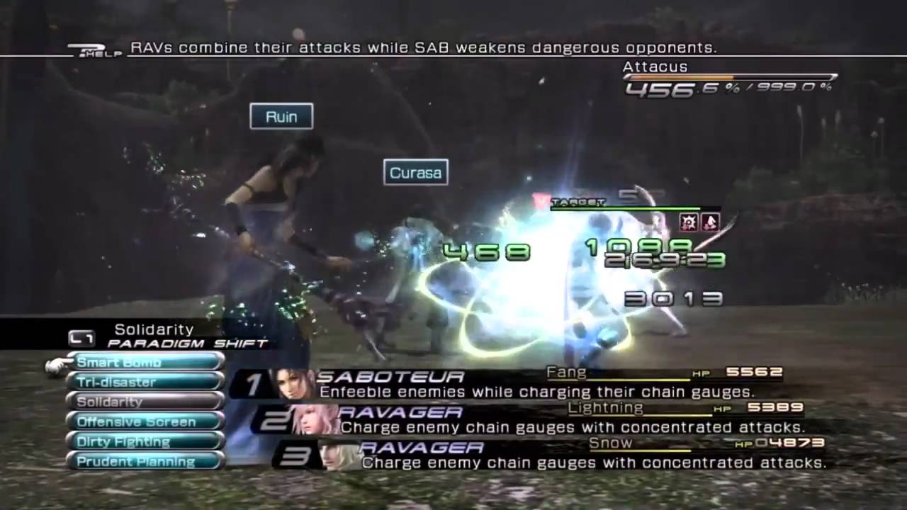 Final Fantasy XIII - Mission 51: Attacus (Stage 9) - YouTube