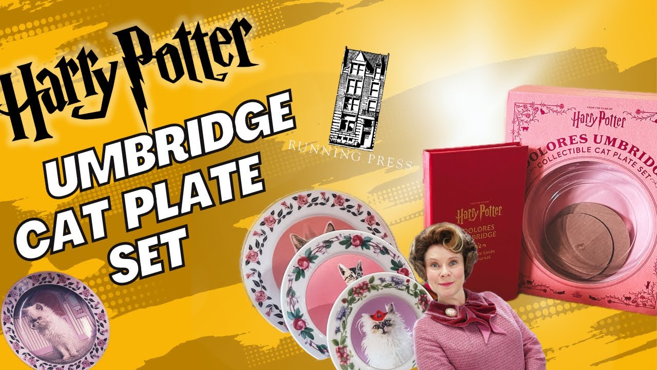 Harry Potter - Dolores Umbridge Collectible Cat Plate Set by Running ...