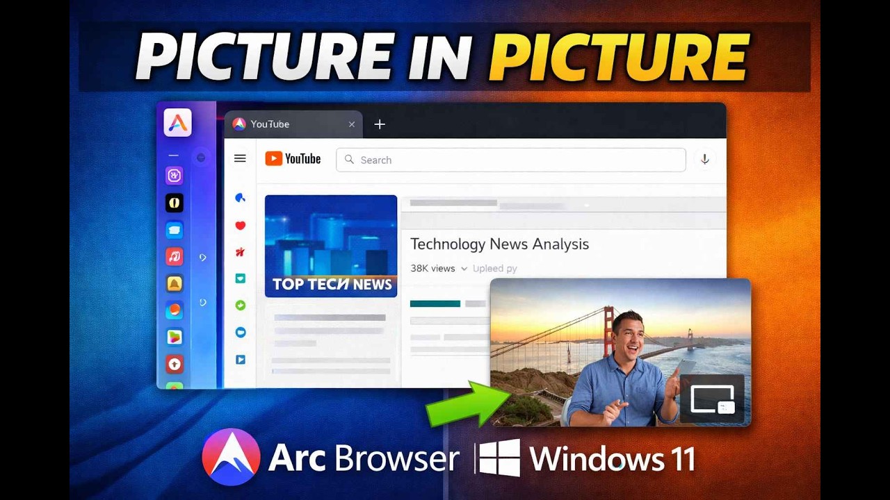 How to Use Picture in picture in Arc Browser on Windows 11 ...