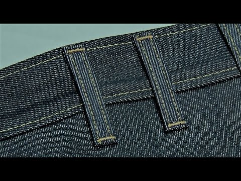 Automatic Belt Loop Attaching Machine - YouTube