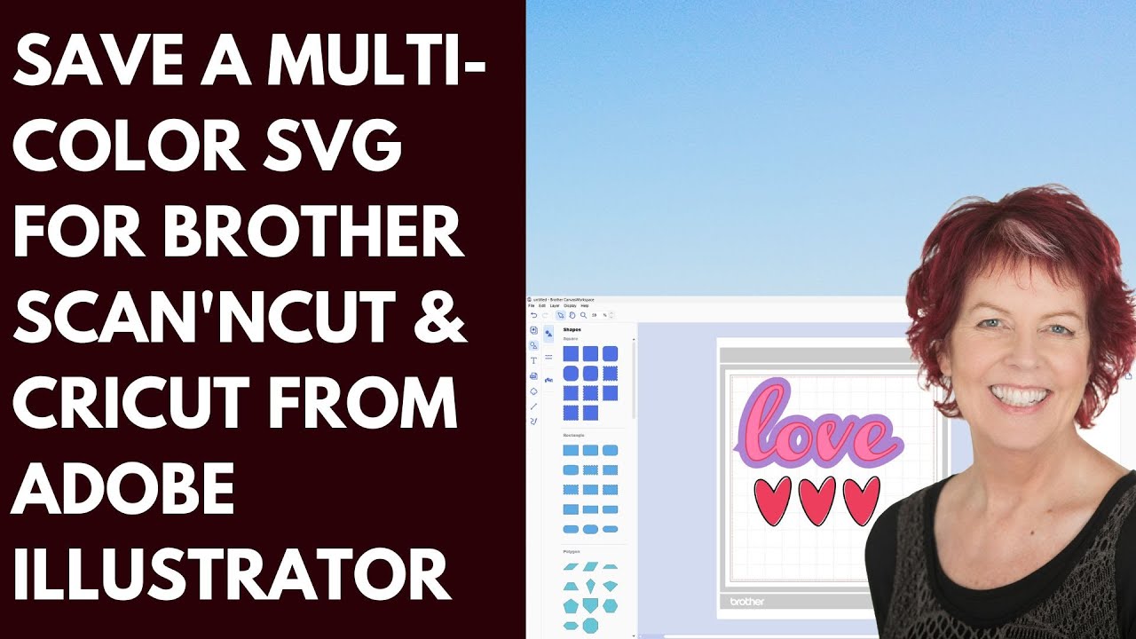 Illustrator Save Multicolor SVG for Brother ScanNCut and Cricut - YouTube