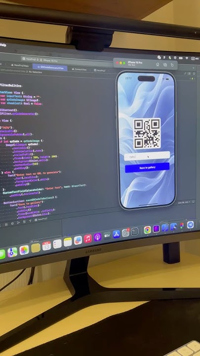 QR Code Generator #swift #swiftuideveloper #programming #swiftui #qrcode - YouTube