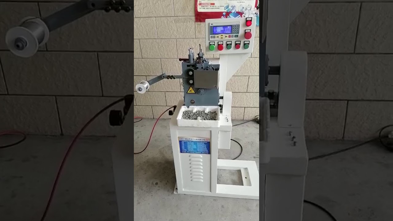 Solder wire automatic winding and cutting machine - YouTube