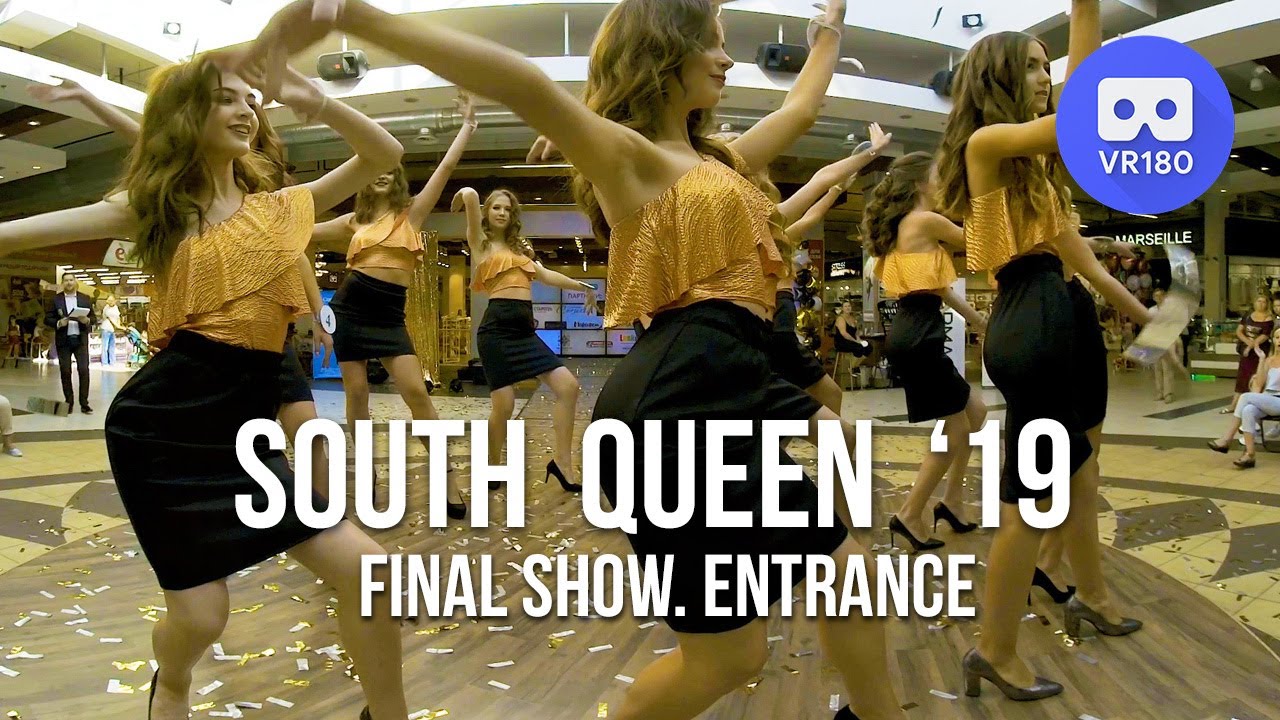 VR180 3D. Beauty pageant South Queen 2019. Final show. Entrance ...