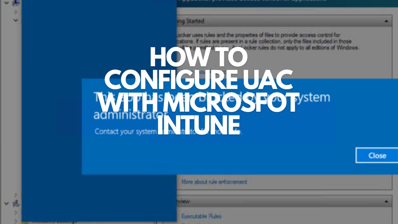 How to configure UAC (User Account Control) with Microsoft Intune - YouTube