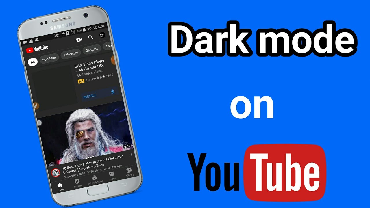 youtube par dark mode on kaise kare, how to change youtube background ...