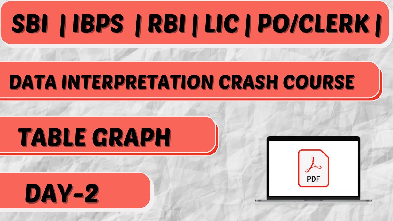 DATA INTERPRETATION CRASH COURSE || SET-2 || UPDATED || - YouTube