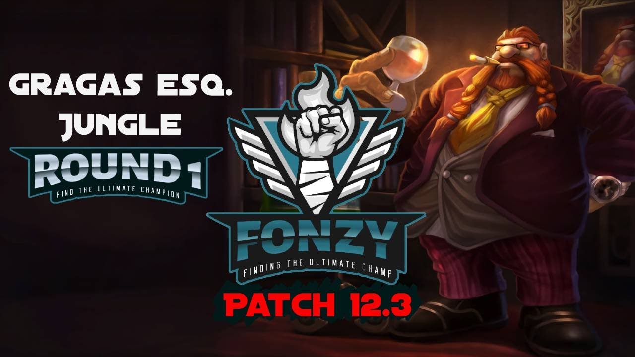 Gameplay of Gragas Esq. Jungle - Season 12 Patch 12.3 - League of ...