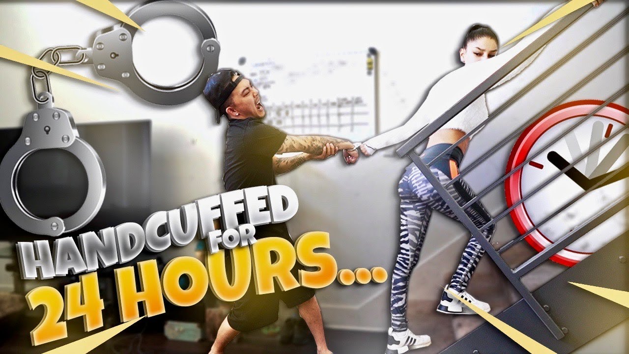 Handcuffed to My Girlfriend for 24 HOURS...(bad idea) - YouTube