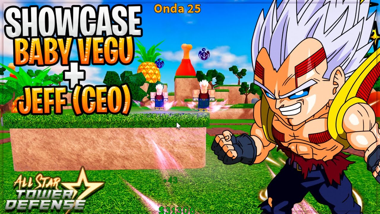 SHOWCASE COMPLETO DO BABY VEGETA 6 ESTRELAS + JEFF (CEO) NO ALL STAR ...