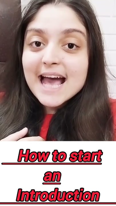 How to give introduction in English|how to start introduction|#learnenglish #intro #introduction ...