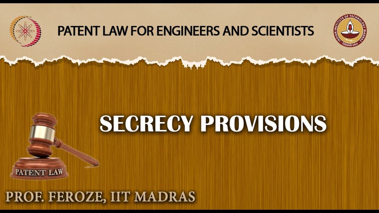 Secrecy Provisions - YouTube