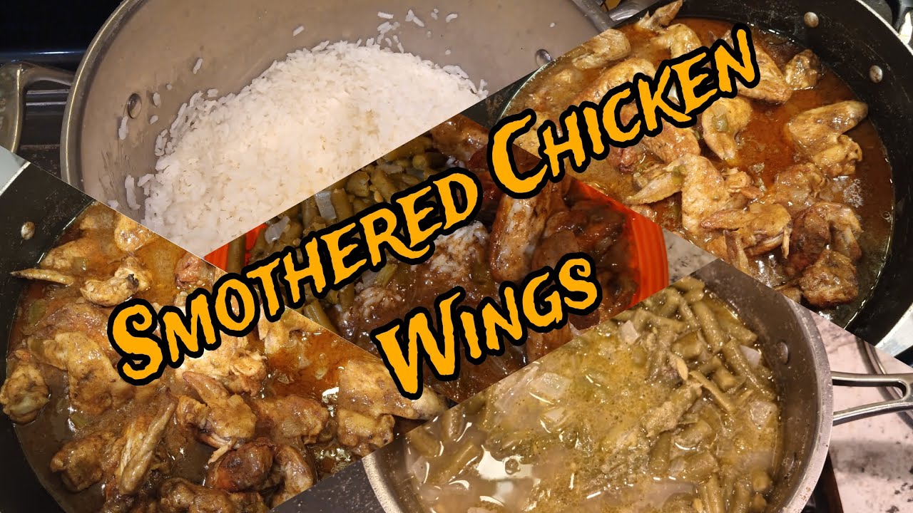 Cooking vlog! Southern smothered Chicken Wings! - YouTube