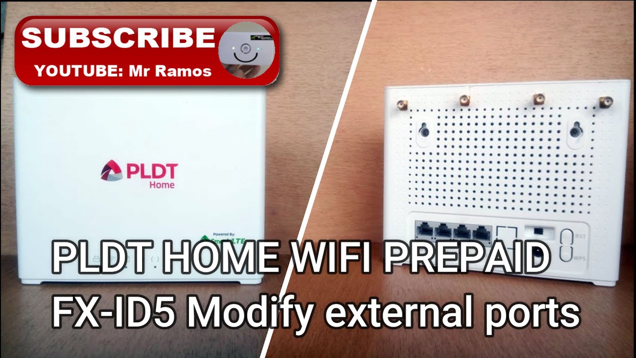 PLDT HOME WIFI PREPAID FX-ID5 Modify EXTERNAL PORTS - YouTube