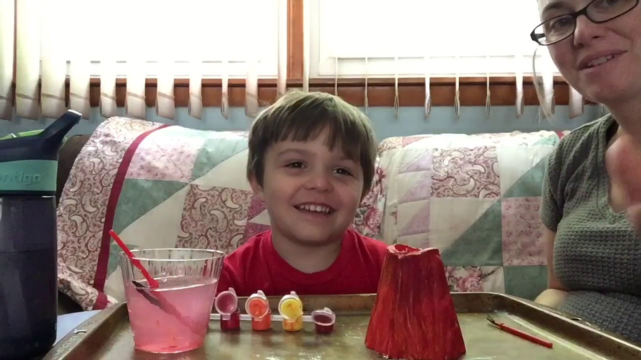DIY VOLCANO ERUPTIONS, science kit, vinegar baking soda, coke mentos ...