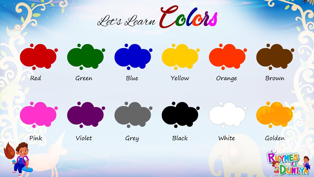 Learn Colors Name In English | Color Videos For Kids | Learn to write ...