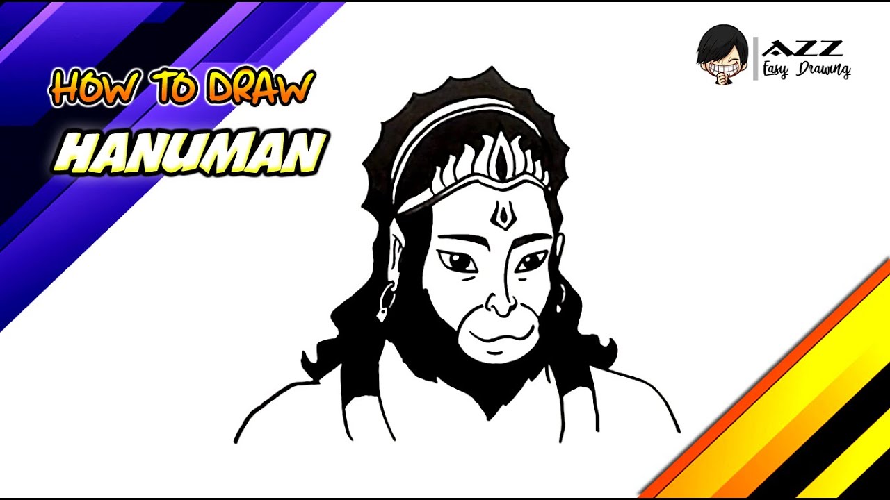 How to draw Hanuman step by step - YouTube
