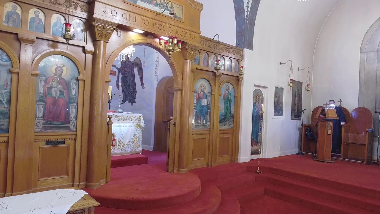 The elevation of the Holy Cross at Saint George Greek Orthodox Church ...