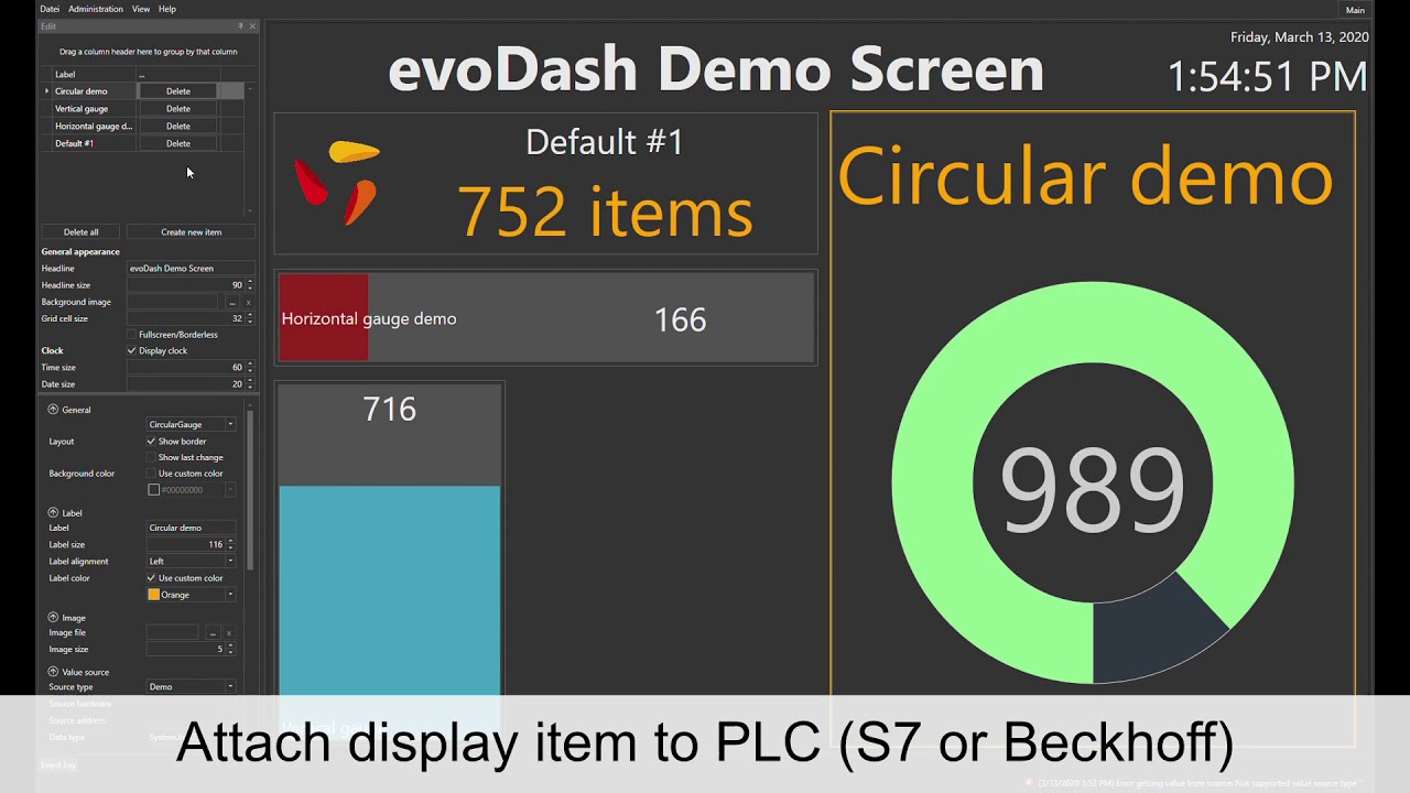 evoDash - Konfigurierbares Dashboard für Anlagendaten - evopro systems ...