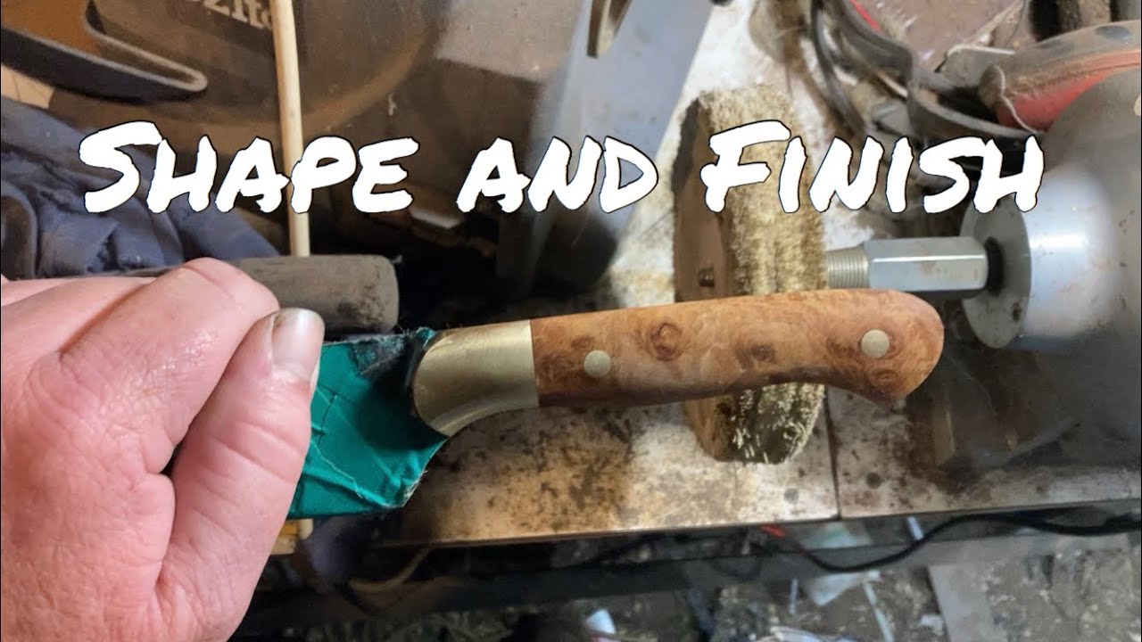 Shaping a Chef’s Knife handle, knife handles for beginners, kitchen ...
