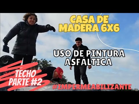 2da etapa del techo, casa de madera 6x6 - YouTube