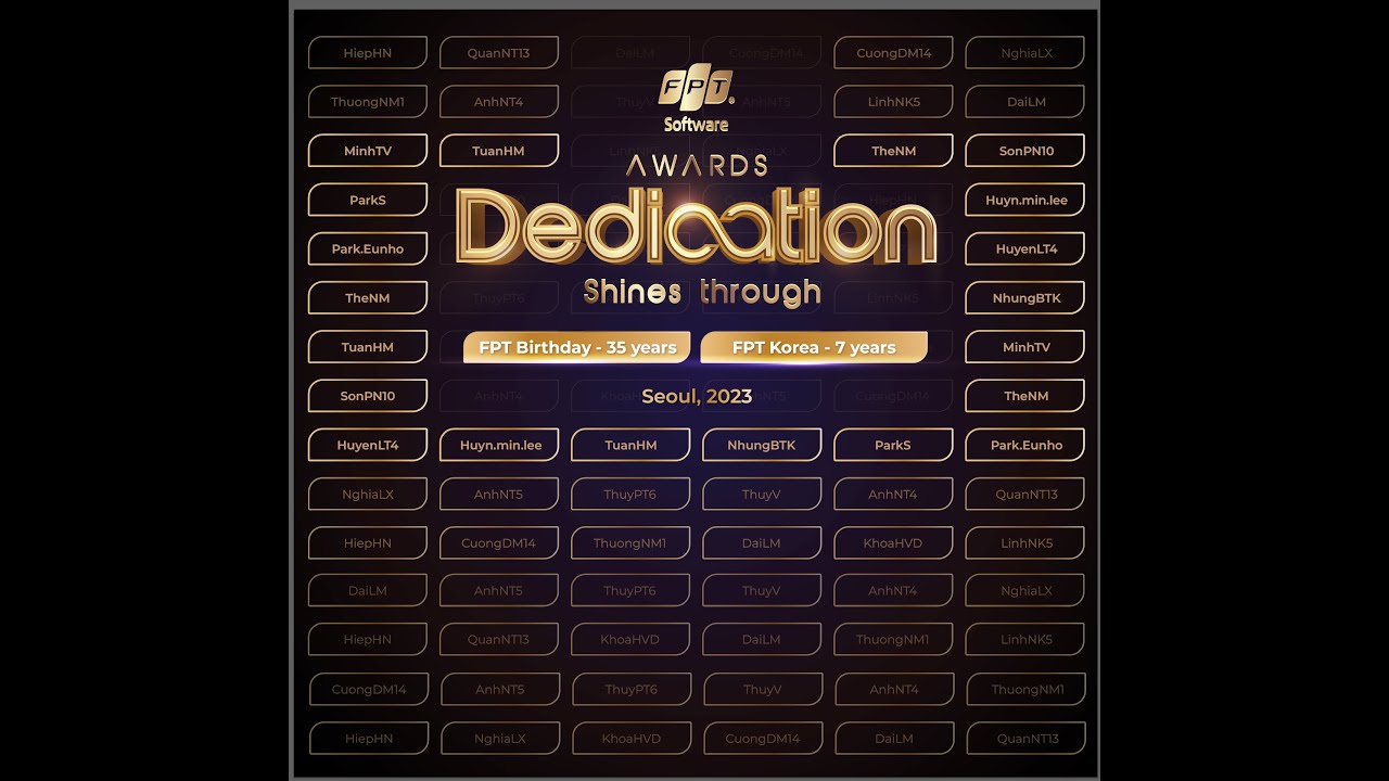 FPT Software Korea - Employee Dedication Award 2023 - YouTube