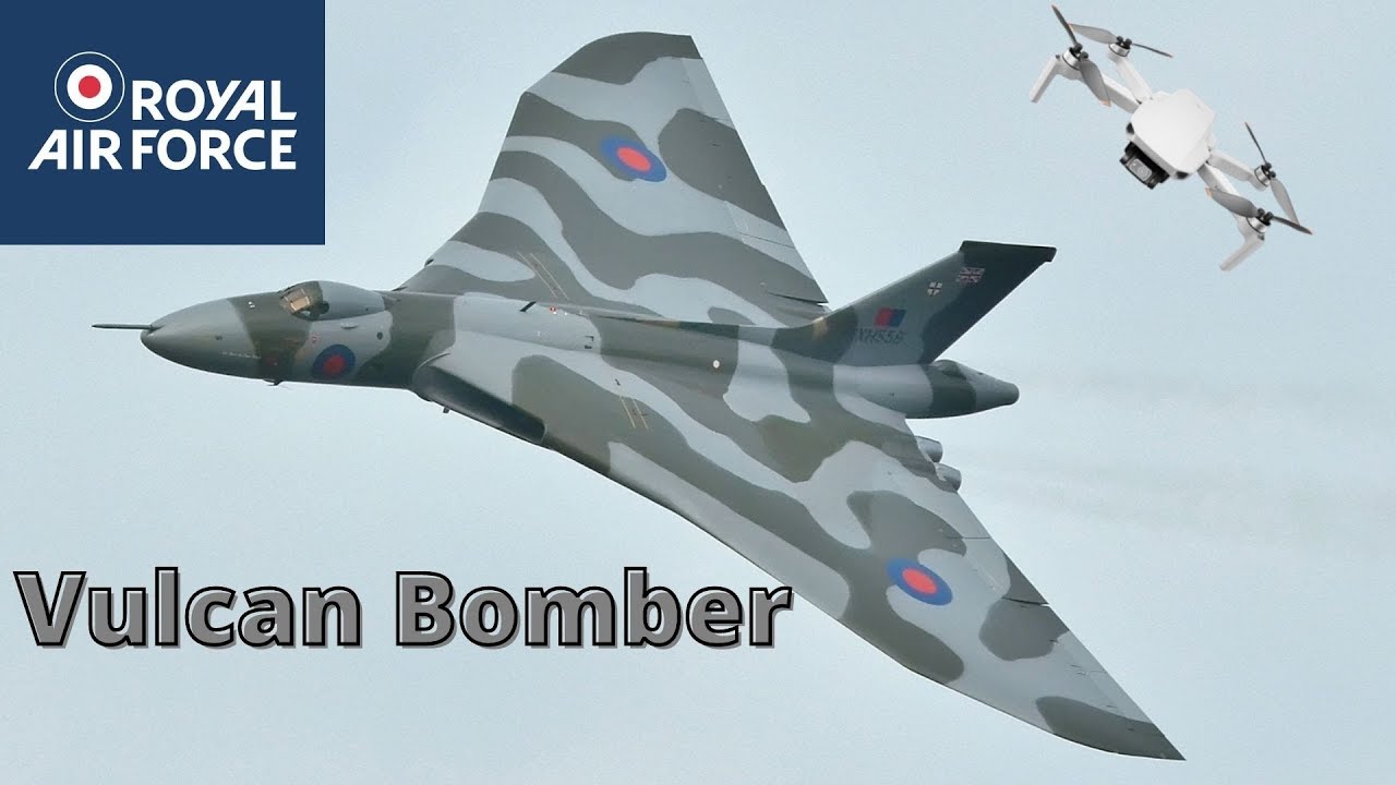 RAF Vulcan Bomber - DJI MINI 2 4k Drone - YouTube