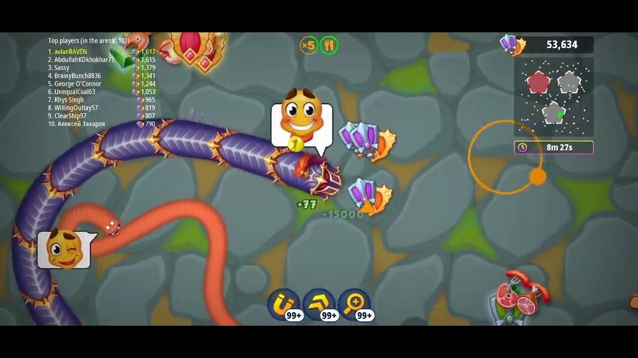 Worm Zone, New Knights' Worm, Got Dragon Worm already, Gameplay after ...