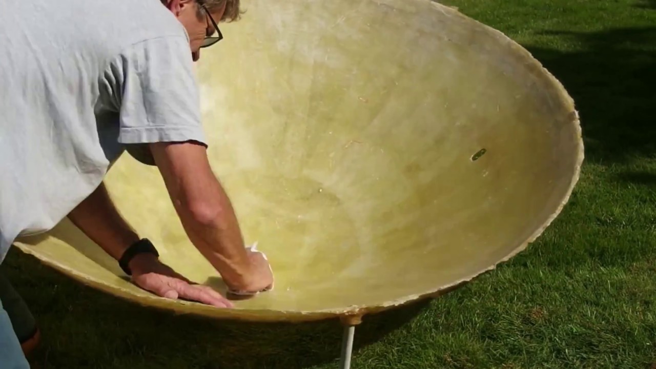 How to build a solar cooker with parabolic reflector part 2 - YouTube