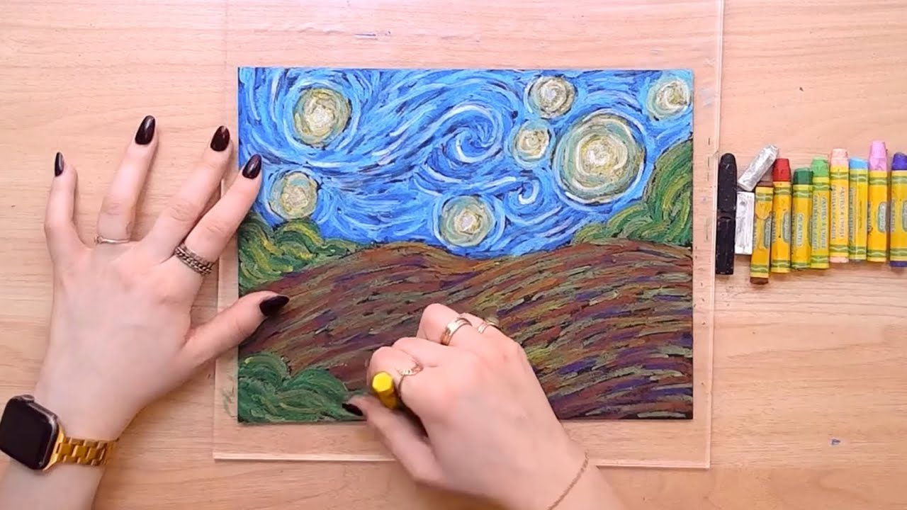 How to Draw the Starry Night - YouTube